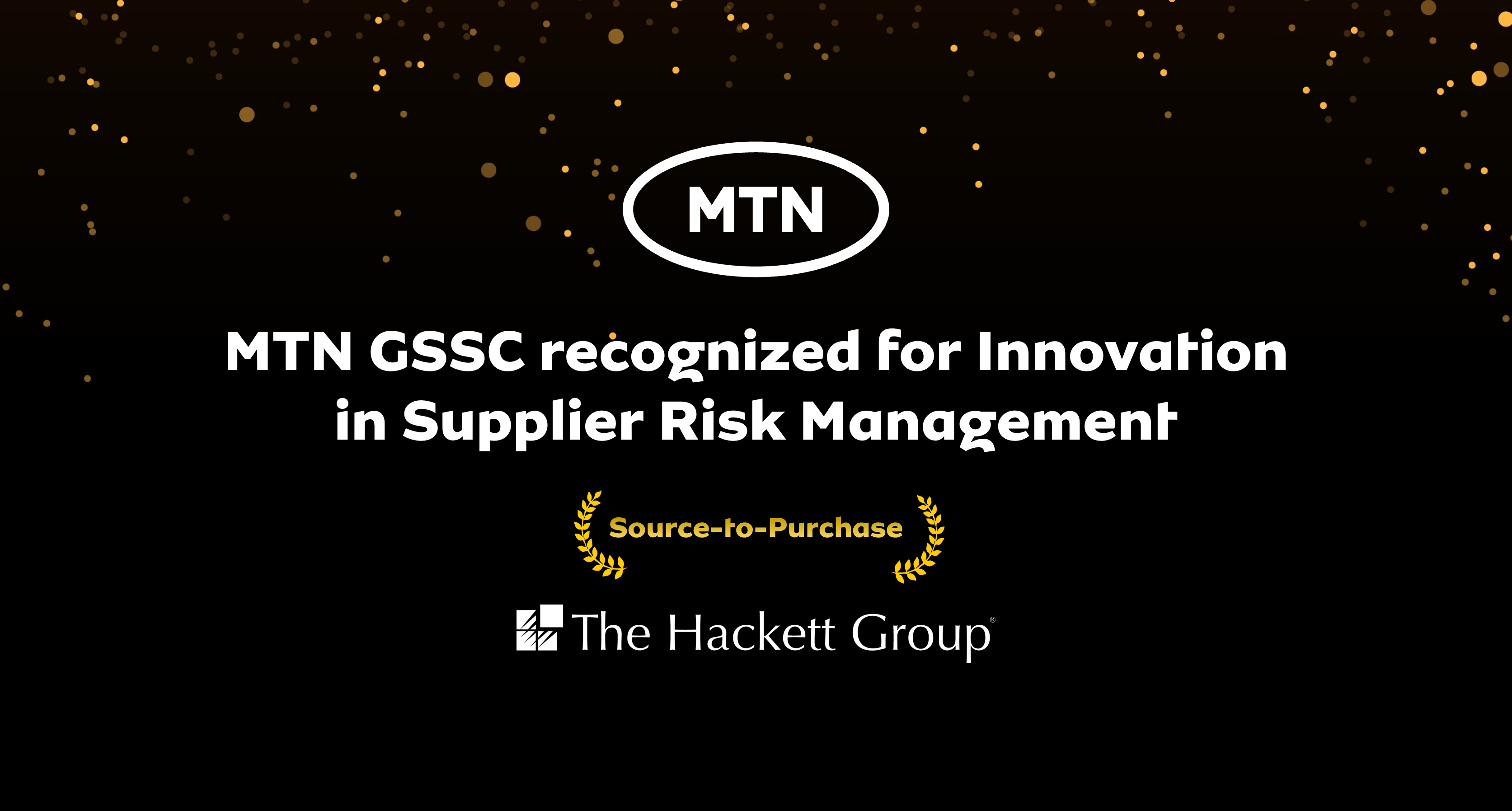 MTN Group recognised for innovation in Supplier Risk Management with ...